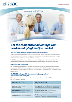 Voucher di 50€ per il tuo TOEIC Speaking and Writing - Eas Milano